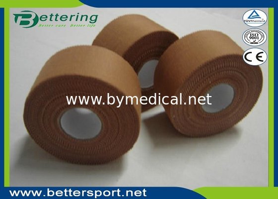 3.8cmx13.7m Latex free zinc oxide athletic rigid strapping tape viscose sports tape to limit joint movement supplier
