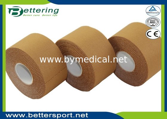 3.8cmx13.7m Latex free zinc oxide athletic rigid strapping tape viscose sports tape to limit joint movement supplier
