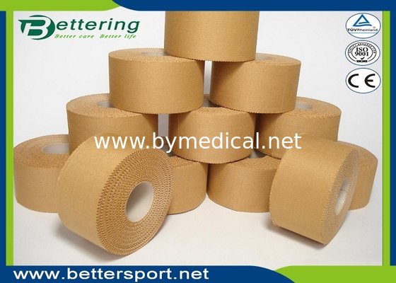 3.8cmx13.7m Latex free zinc oxide athletic rigid strapping tape viscose sports tape to limit joint movement supplier