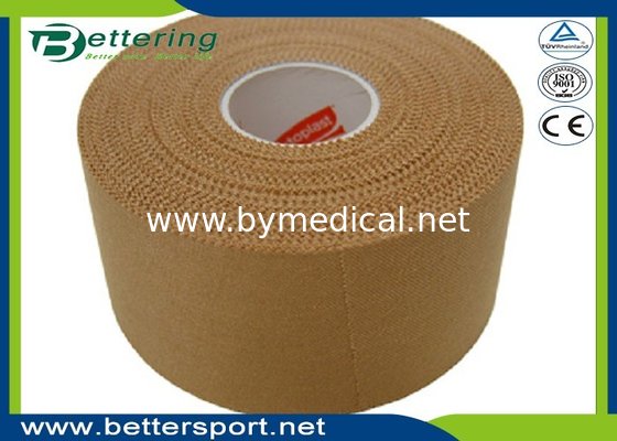 5cmx13.7m Latex free zinc oxide athletic rigid strapping tape viscose sport tape to limit joint movement supplier