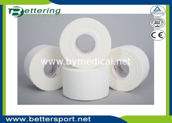 2.5cm Latex Free Non Elastic Cotton Athletic Sports Tape Trainers Strapping Tapes Climbing Finger Wrapping Tape supplier