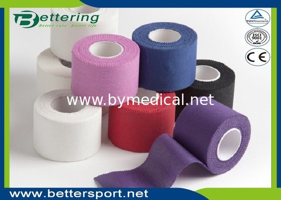 Coloured Athletic Cotton Sports Tape Trainers Strapping Tapes Joints Protector GYM tape supplier