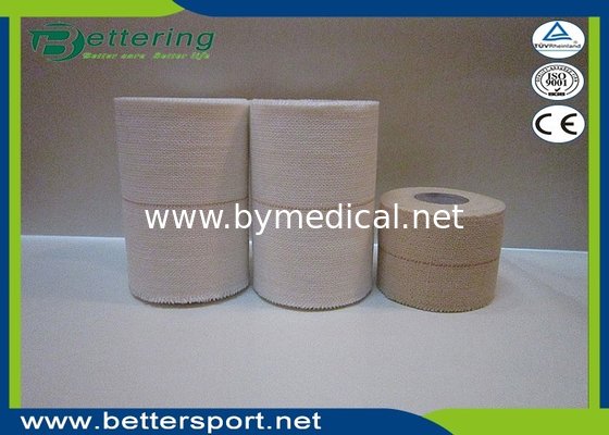 Skin Colour 100% Pure Cotton Heavy Stretch Tape Elastic Adhesive Bandage EAB with middle line sports tape supplier