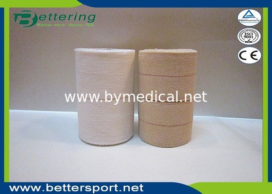 Skin Colour 100% Pure Cotton Heavy Stretch Tape Elastic Adhesive Bandage EAB with middle line sports tape supplier