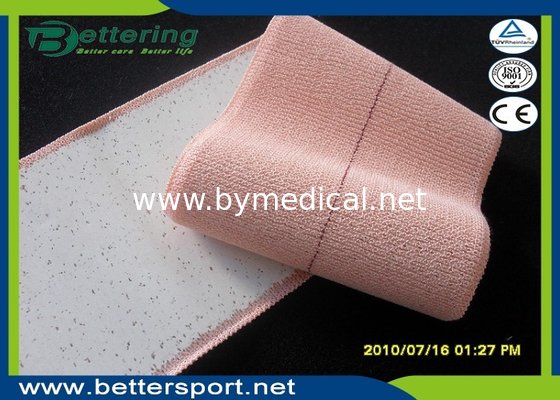 Light Brick Red Colour 100% Cotton Elastic Adhesive Bandage Wrist Protection Fixation Tape with Feather Edge supplier