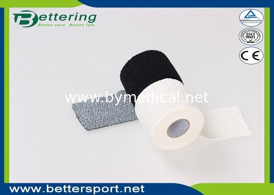 White Colour Cotton Elastic adhesive bandage lightplast light weight stretch tape light EAB finger wrapping tape supplier