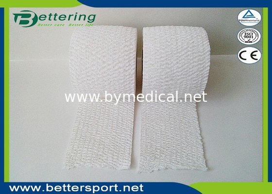 White Colour Cotton Elastic adhesive bandage lightplast light weight stretch tape light EAB finger wrapping tape supplier