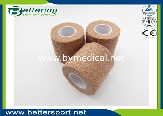 Skin Colour Easy hand tear Cotton Elastic adhesive bandage lightplast stretch tape light EAB finger wrapping tape supplier