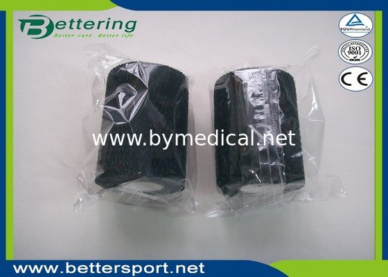 Black Colour Easy hand tear Cotton Elastic adhesive bandage lightplast stretch tape light EAB finger wrapping tape supplier