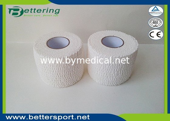 5cm Light Weight Cotton Elastic adhesive bandage sports medical stretch tape light EAB sports strapping tape supplier