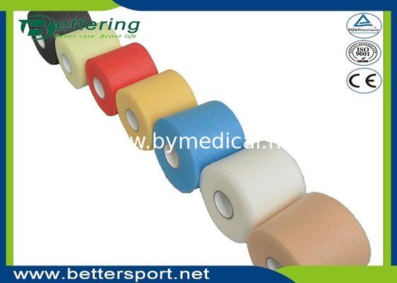 7cmX27m Sports Underwrap Foam Tape Polyester Fiber Elastic Adhesive Muscle Strain Injury Roll Bandage supplier