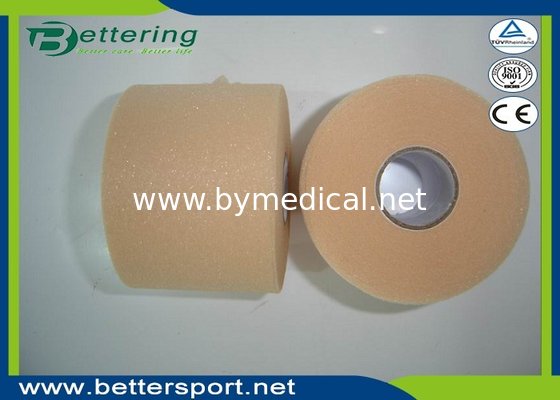 Skin Colour 7cmX27m Sports Underwrap Foam Tape Polyester Fiber Elastic Adhesive Muscle Strain Injury Roll Bandage supplier