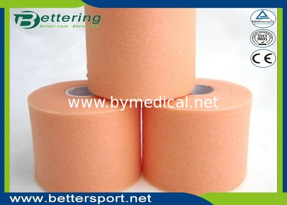 Orange Colour Foam Bandage Underwrap Sports Tape Bandage 7cm x 27m Athletic Taping For Outdoor Activities supplier