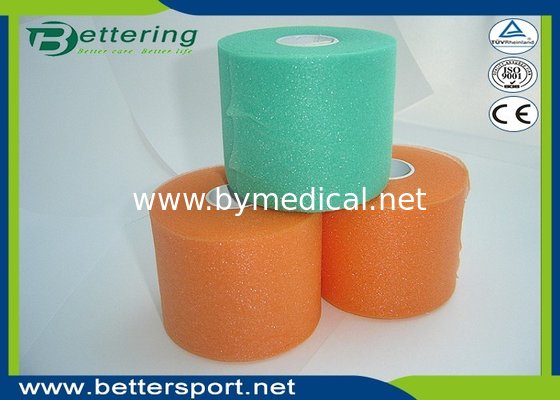 Orange Colour Foam Bandage Underwrap Sports Tape Bandage 7cm x 27m Athletic Taping For Outdoor Activities supplier