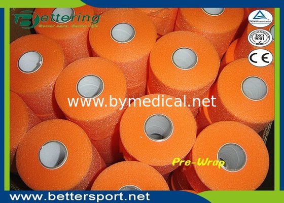 Orange Colour Foam Bandage Underwrap Sports Tape Bandage 7cm x 27m Athletic Taping For Outdoor Activities supplier