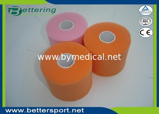 Orange Colour Foam Bandage Underwrap Sports Tape Bandage 7cm x 27m Athletic Taping For Outdoor Activities supplier