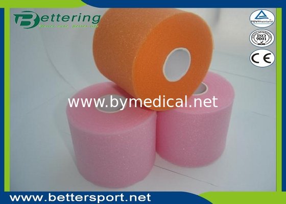 Orange Colour Foam Bandage Underwrap Sports Tape Bandage 7cm x 27m Athletic Taping For Outdoor Activities supplier