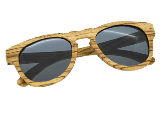 Custom Personalited Polarized Wood Frame Sunglasses Decoration Grey Color