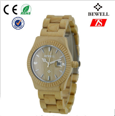 3ATM Wooden Watches For Men , Maple And Sandalwood Automatic Wood Watch