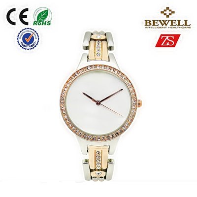 Water Resistant Colorful Dial Gold Alloy Japan Movement Watches For Girls