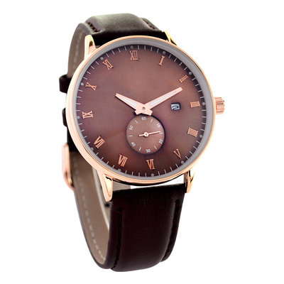 3ATM Japanese Quartz Movt Calendar Alloy Case Watch For Men No Toxic