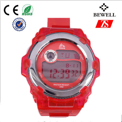 Bewell Round Face Water Resistant Silicone Watch For Women 1 Year Warranty