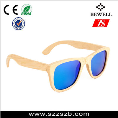 Green And Blue Polarized TAC lens Wooden Sunglasses Custom Your Own Brand