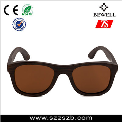 Latest Fashion Style Wooden Sunglasses TAC Polarized Lens With Red And Black Frame
