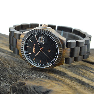 Custom Wood Watch For Women With Red Or Pink Color Printing