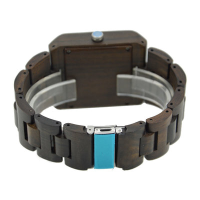 Japanese Quartz Movement custom wood watch for men , natural wood color