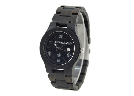 Real decorative Water resistant Quartz Wooden Wrist Watch Custom Logo