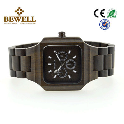 Natural Black - Sandalwood Men Wooden Watches , handmade all wood watch