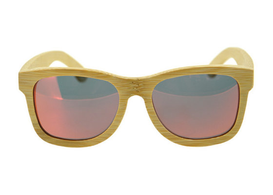 Polarized Customized Brand Wood Frame Sunglasses Lady Size Lightweight
