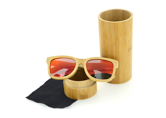 Polarized Customized Brand Wood Frame Sunglasses Lady Size Lightweight