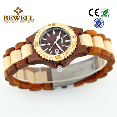 Fashionable Men size recycled wood watches OEM Customized Brand