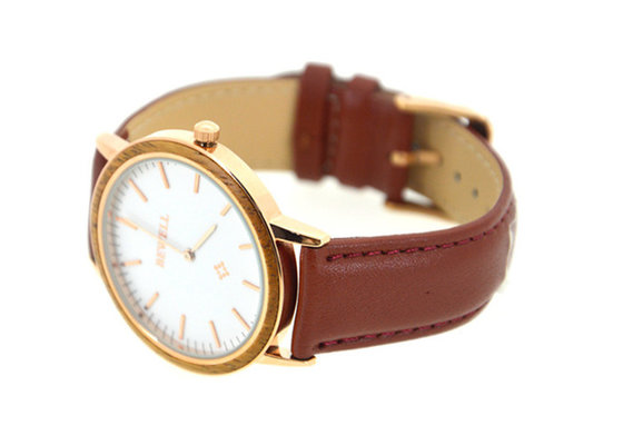 Wood And Steel Watches Multi Style Ladies Wooden Watch Two Hands Quartz Movement