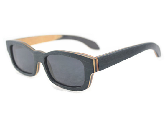 Natural Handmade Wooden Sunglasses For Men , Grey Lense Color