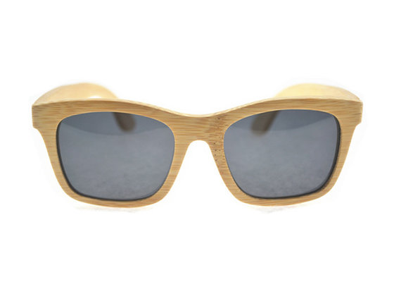 Bmaboo Wood Frame Sunglasses Grey Color , Customized  Polarized Sunglasses