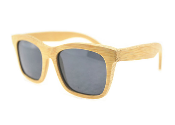 Bmaboo Wood Frame Sunglasses Grey Color , Customized  Polarized Sunglasses
