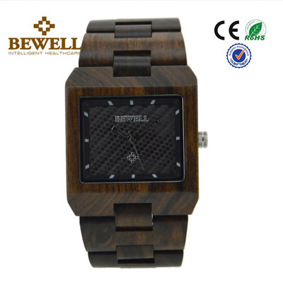 CE Listed Customized Handmade Wood Watches With Mineral Glass , 2 Years Battery Life