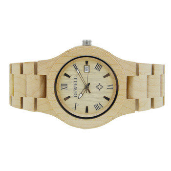 Hign End Men Wooden Strap Watch Waterproof With Japan Battery , OEM ODM Service