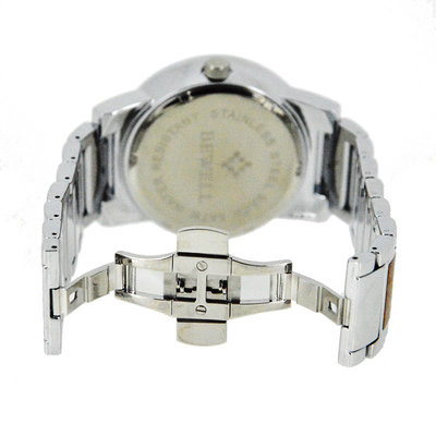 5 ATM Waterproof Men Wood And Steel Watches , Red Sandalwood And Ss Eco Friendly Watches
