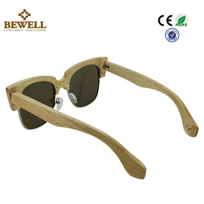 2017 FDA Mirror Lens China Maple Sunglasses Custom Logo Polarized Woody Sunglasses