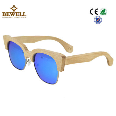 2017 FDA Mirror Lens China Maple Sunglasses Custom Logo Polarized Woody Sunglasses