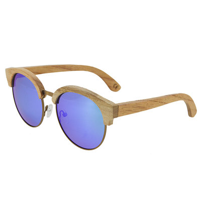 Natural Fashion Men Size Wooden Sunglasses with Spring Bud wood / Zebra / Red Sandal Wood