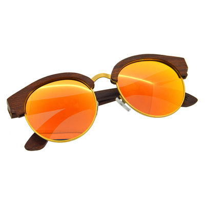 Natural Fashion Men Size Wooden Sunglasses with Spring Bud wood / Zebra / Red Sandal Wood
