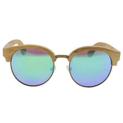 Men Cycling Outdoor Sports Windproof eco sunglasses Mountain Bike Bicycle Metal and Wooden Frame