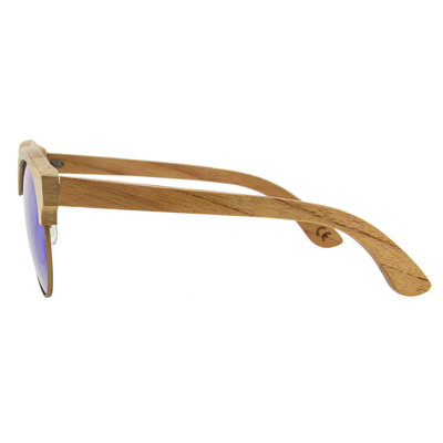 Men Cycling Outdoor Sports Windproof eco sunglasses Mountain Bike Bicycle Metal and Wooden Frame