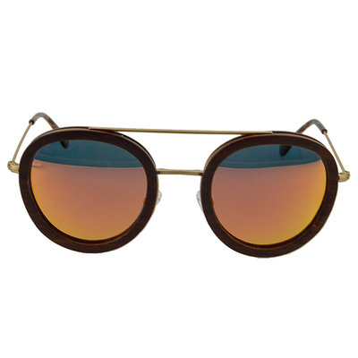 Men / Women Vintage Wooden Polarized Sunglasses Red Sandalwood With Coated Lenses