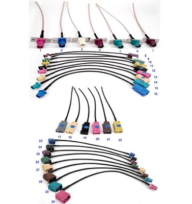 RF Cables(SAM to MCX/ MMCX/ GSC/ MCD/ IPEX/ MCG)